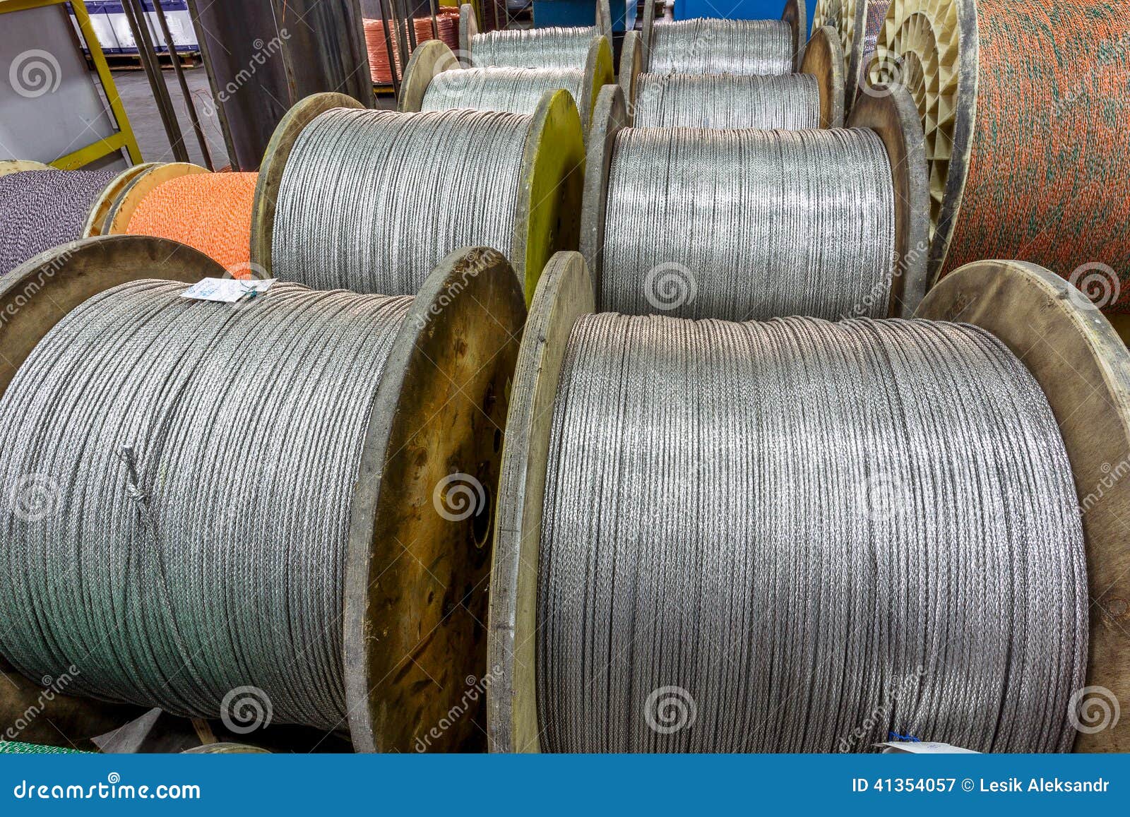 Inside the Old Factory Manufacturing Electrical Cable. Outdated Stock ...