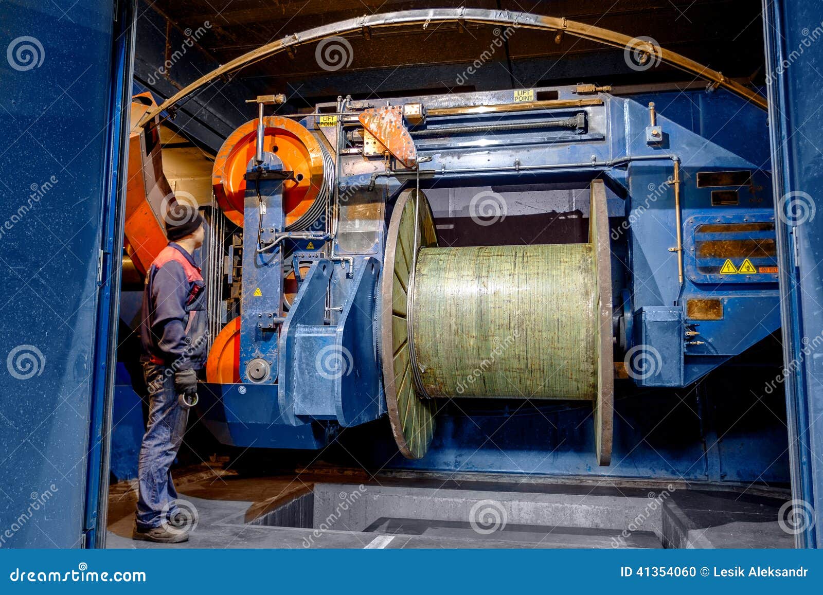 Inside the Old Factory Manufacturing Electrical Cable. Outdated Stock ...