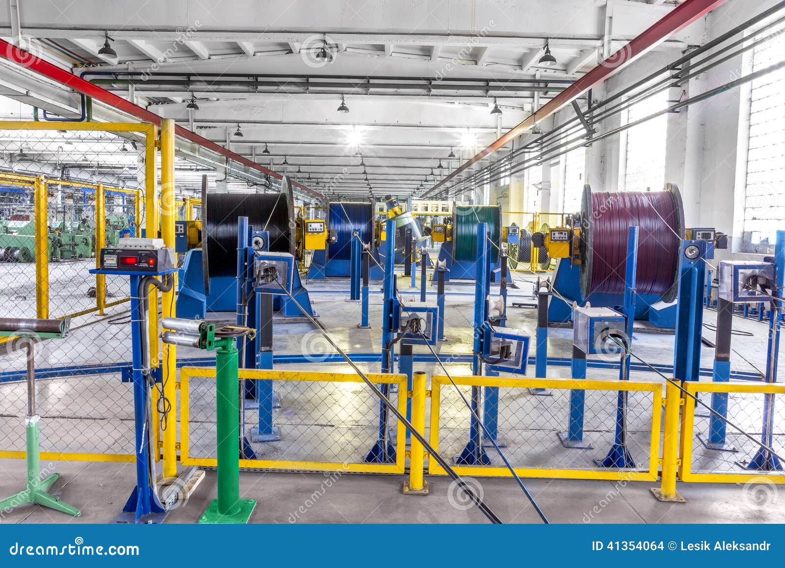 Inside the Old Factory Manufacturing Electrical Cable. Outdated Stock ...