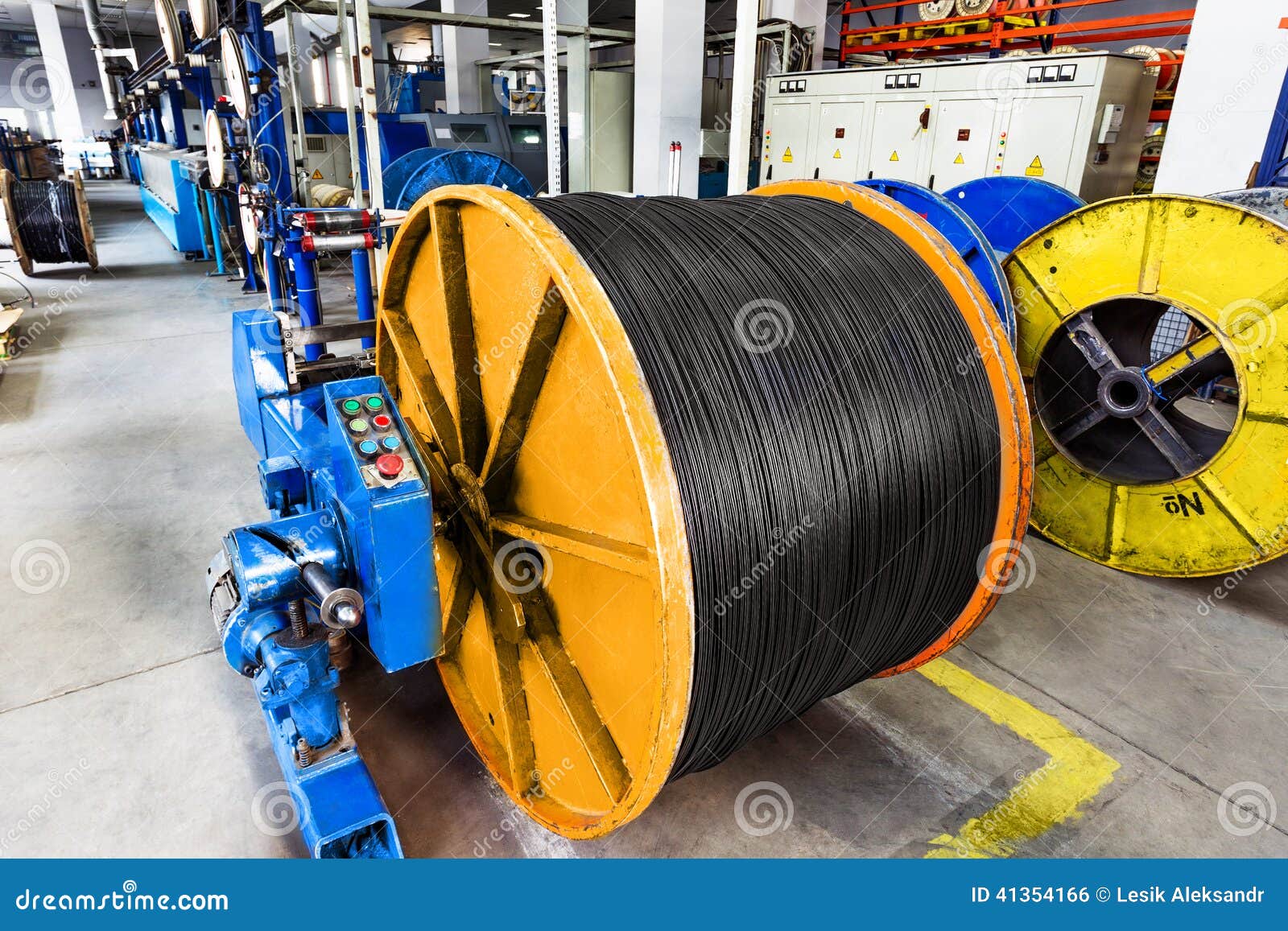 Inside the Old Factory Manufacturing Electrical Cable. Outdated Stock ...