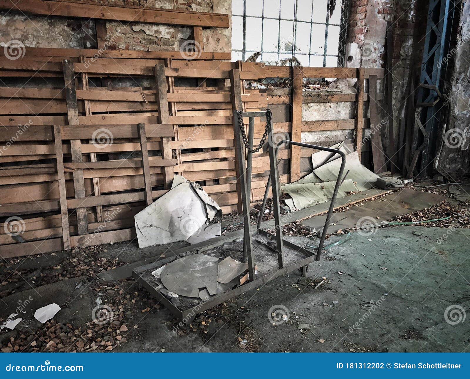 Inside an Old Factory Outside the City Stock Photo - Image of ...