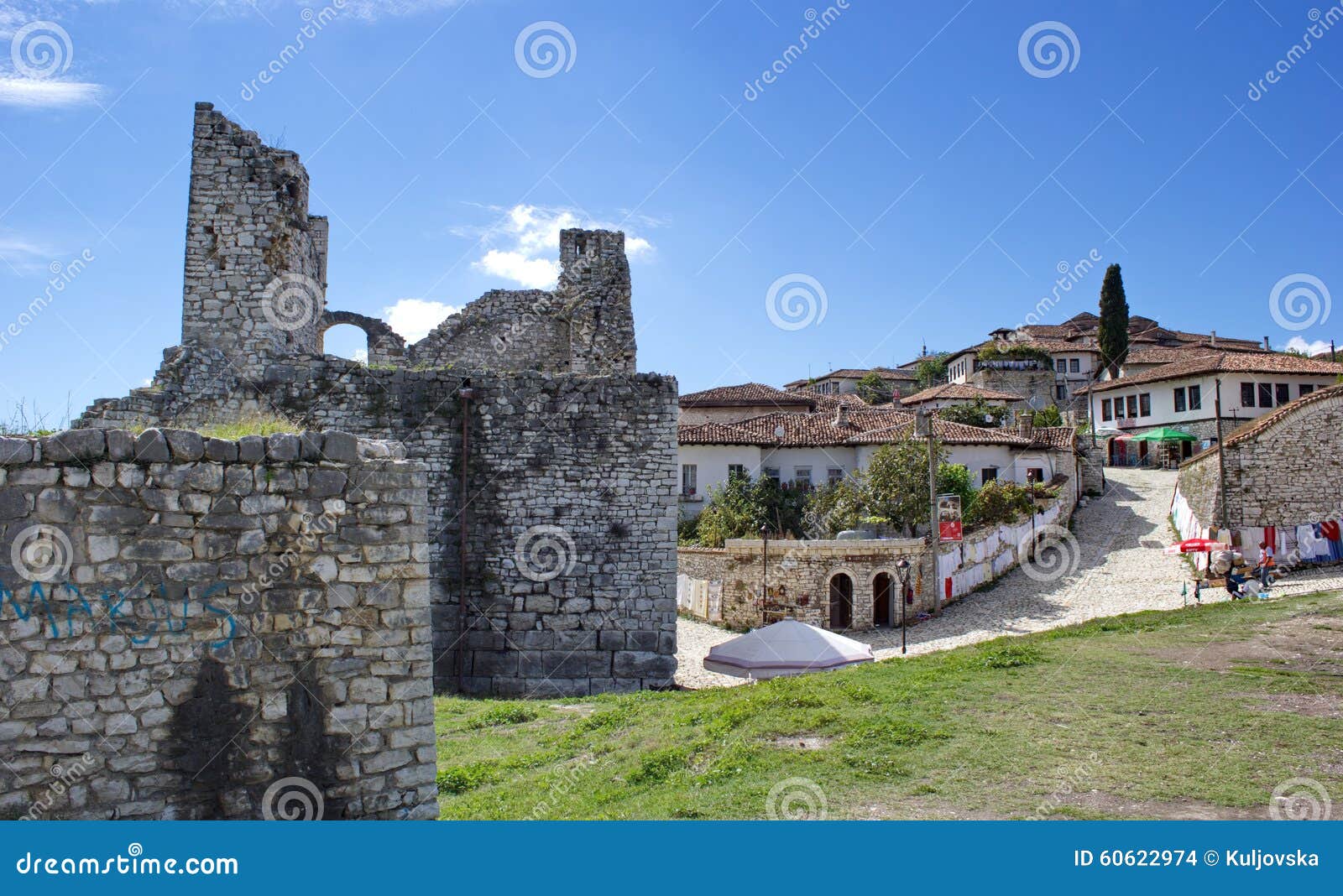 Inside Old Fortress in Berat, Albania Editorial Stock Image - Image of ...
