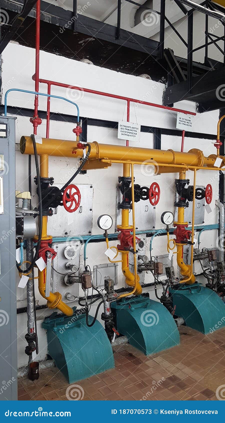 Inside an old gas boiler editorial stock photo. Image of boiler - 187070573