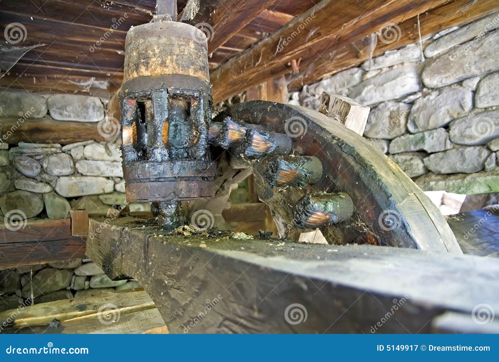 Inside old mill stock image. Image of facade, colorful - 5149917