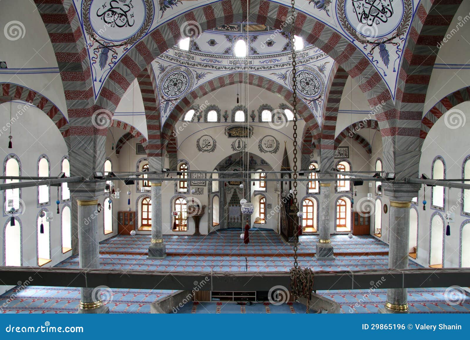 Inside mosque stock photo. Image of paint, ceiling, building - 29865196