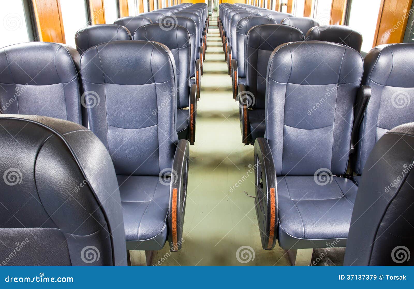 Inside of old train stock image. Image of bench, classic - 37137379