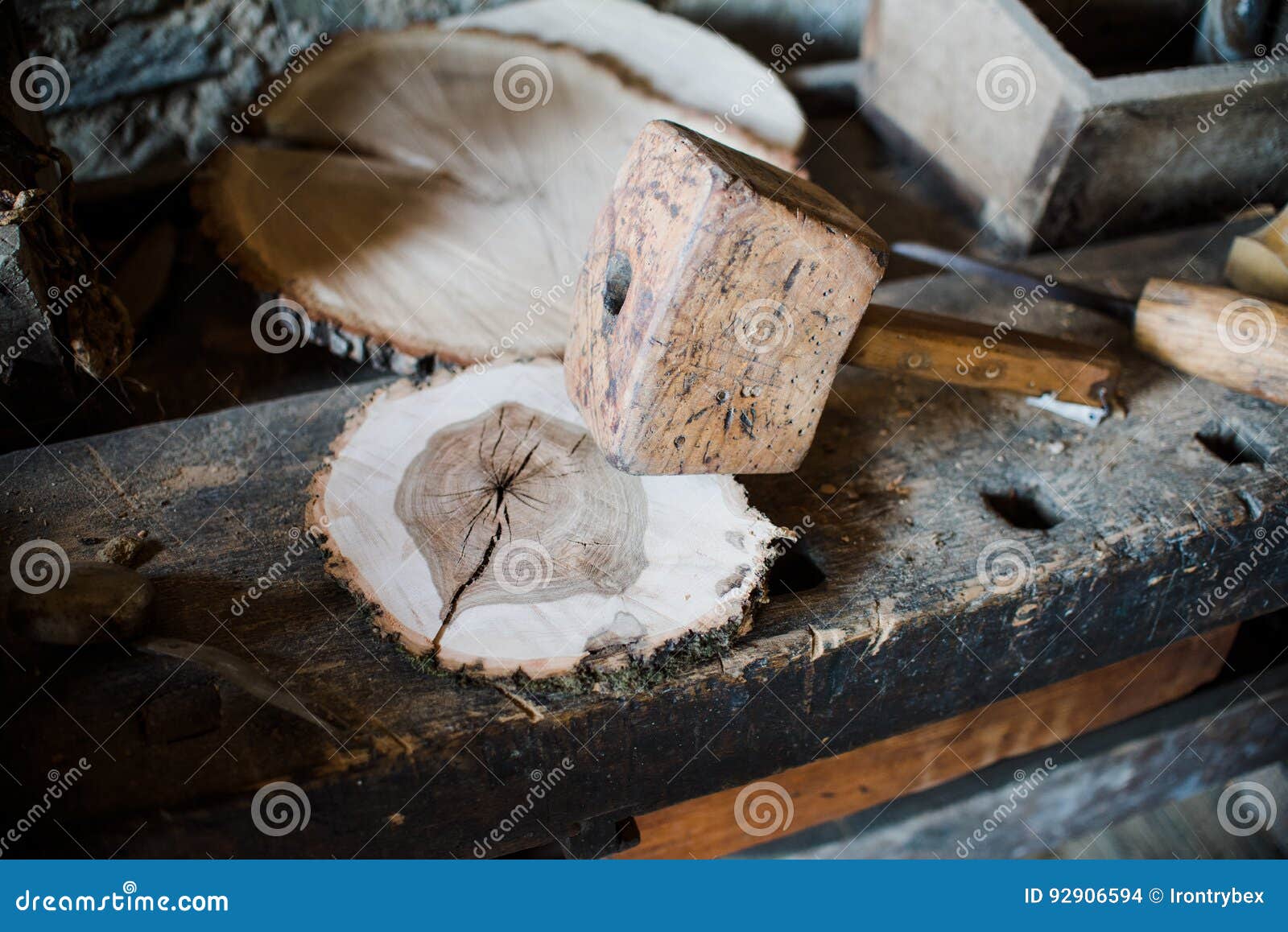 Inside an Old Vintage Blacksmith and Workshop Stock Photo - Image of ...