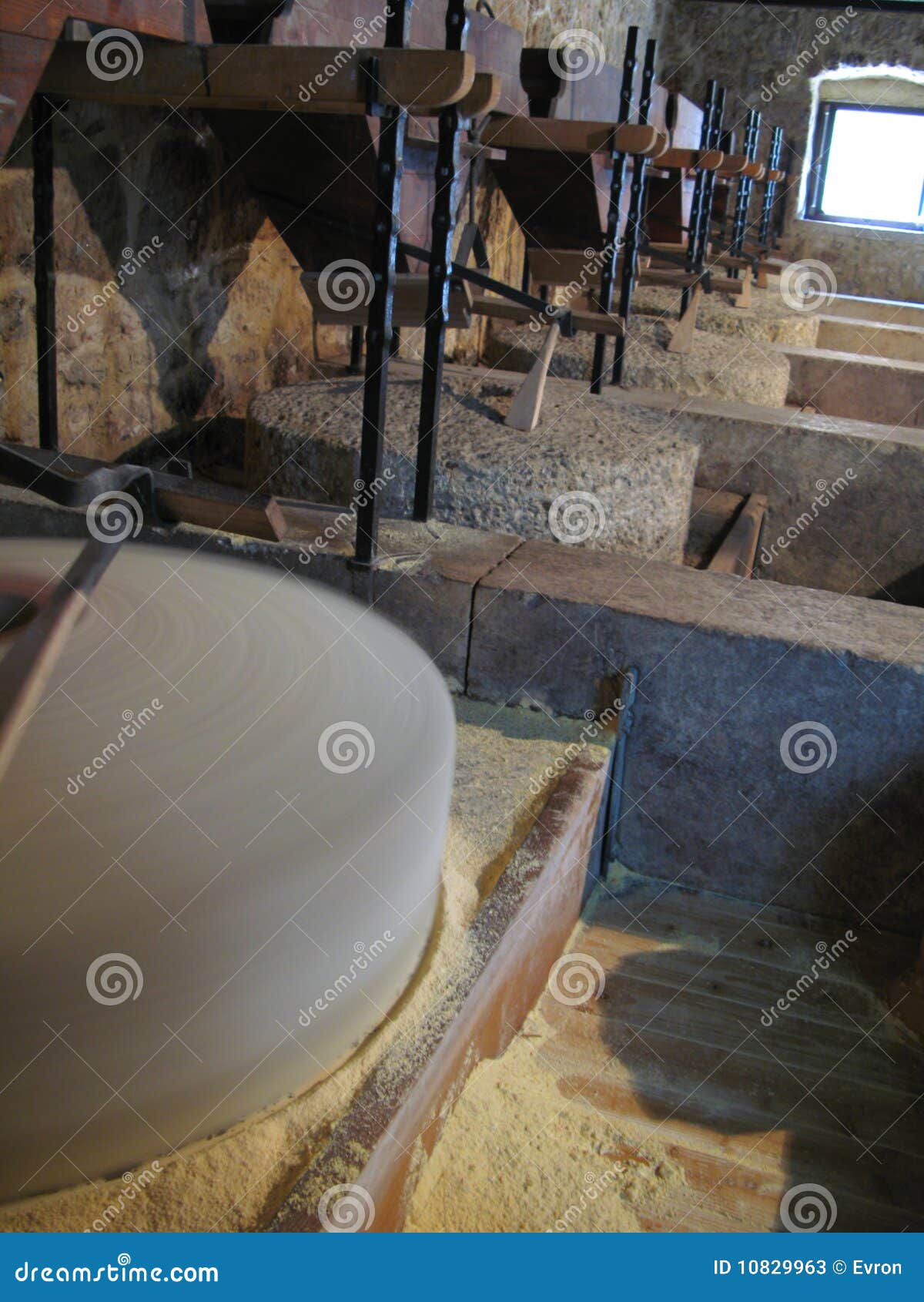 Inside the Old Wheat Mill on Krka River Stock Image - Image of inside ...