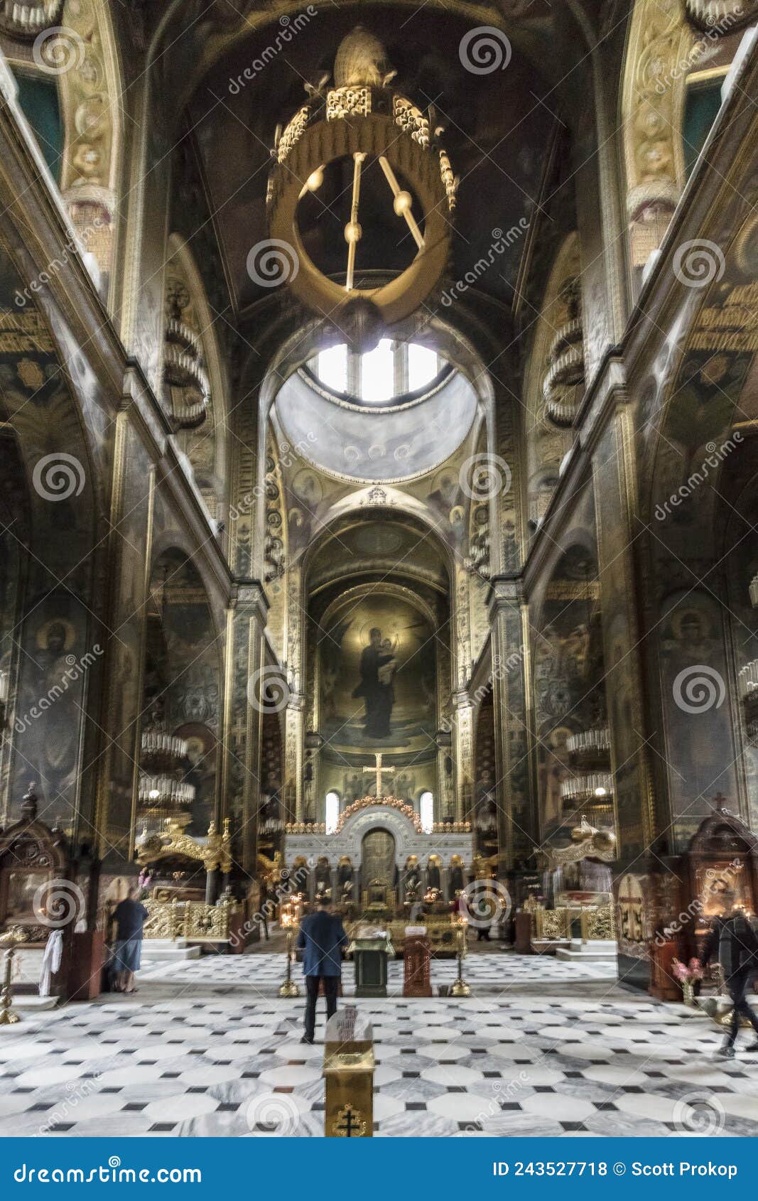 Inside of One of the Historic Churches of Kyiv Ukraine Editorial Stock ...
