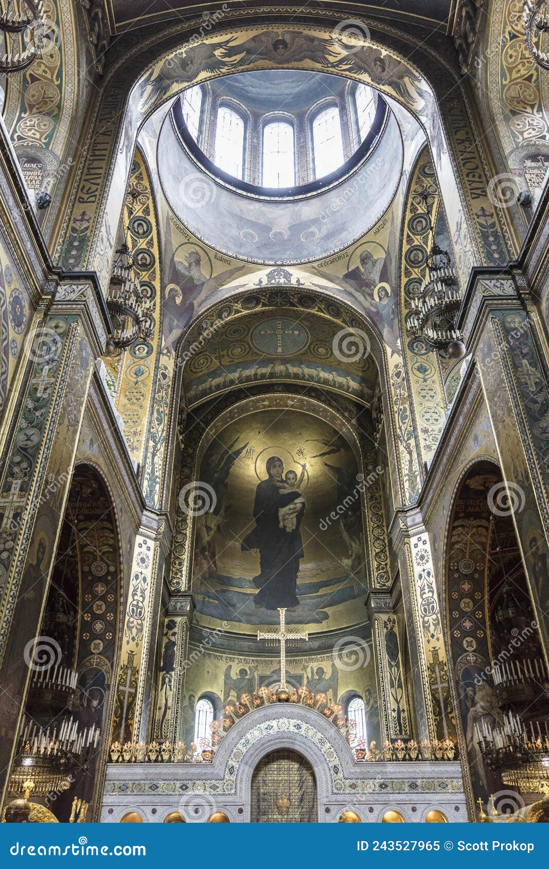 Inside of One of the Historic Churches of Kyiv Ukraine Editorial Image ...