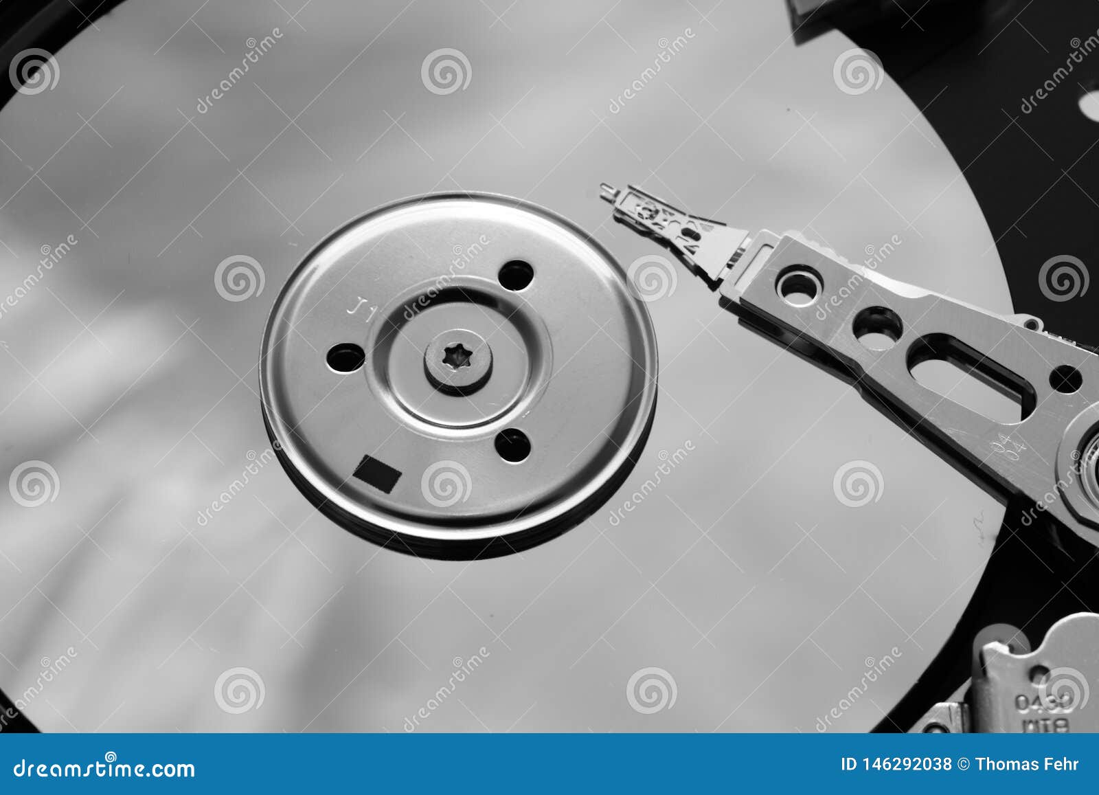 Inside a open HDD stock photo. Image of close, laptop - 146292038
