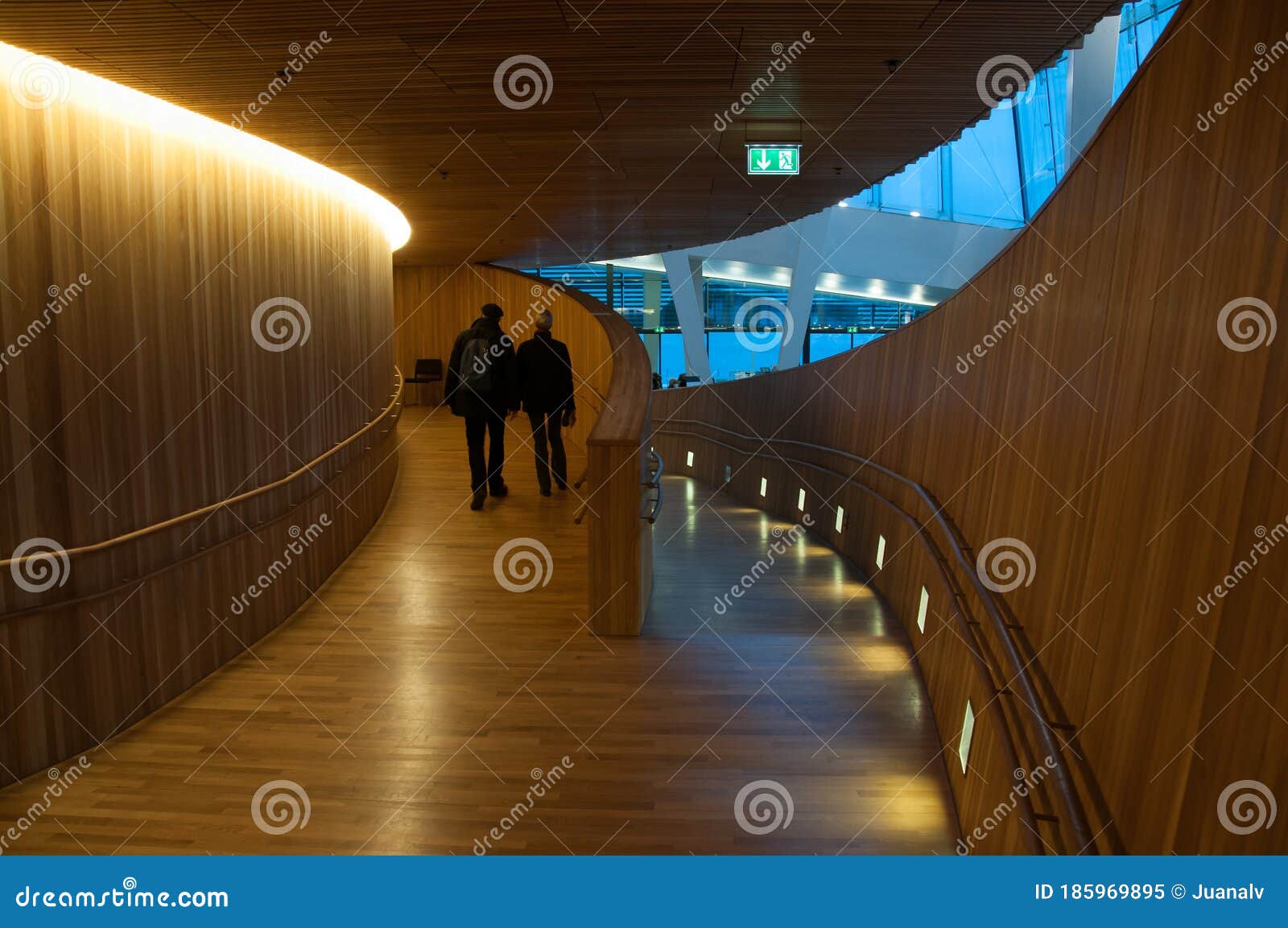 Inside the Opera House of Oslo Editorial Image - Image of golden, glass ...