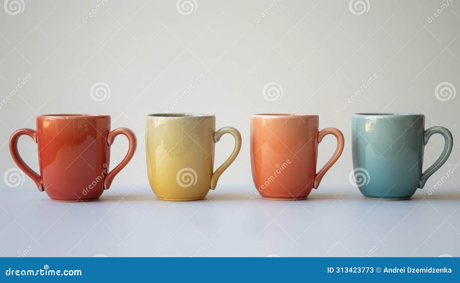 The Inside and Outside of Mugs Stock Image - Image of isolated, handle ...