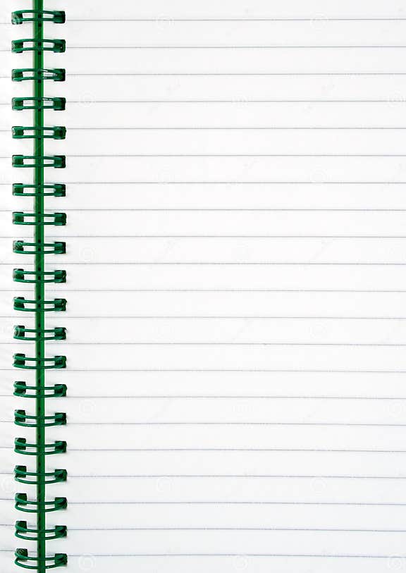 An Inside Page of a Notepad. Stock Image - Image of notepad, note: 2767093
