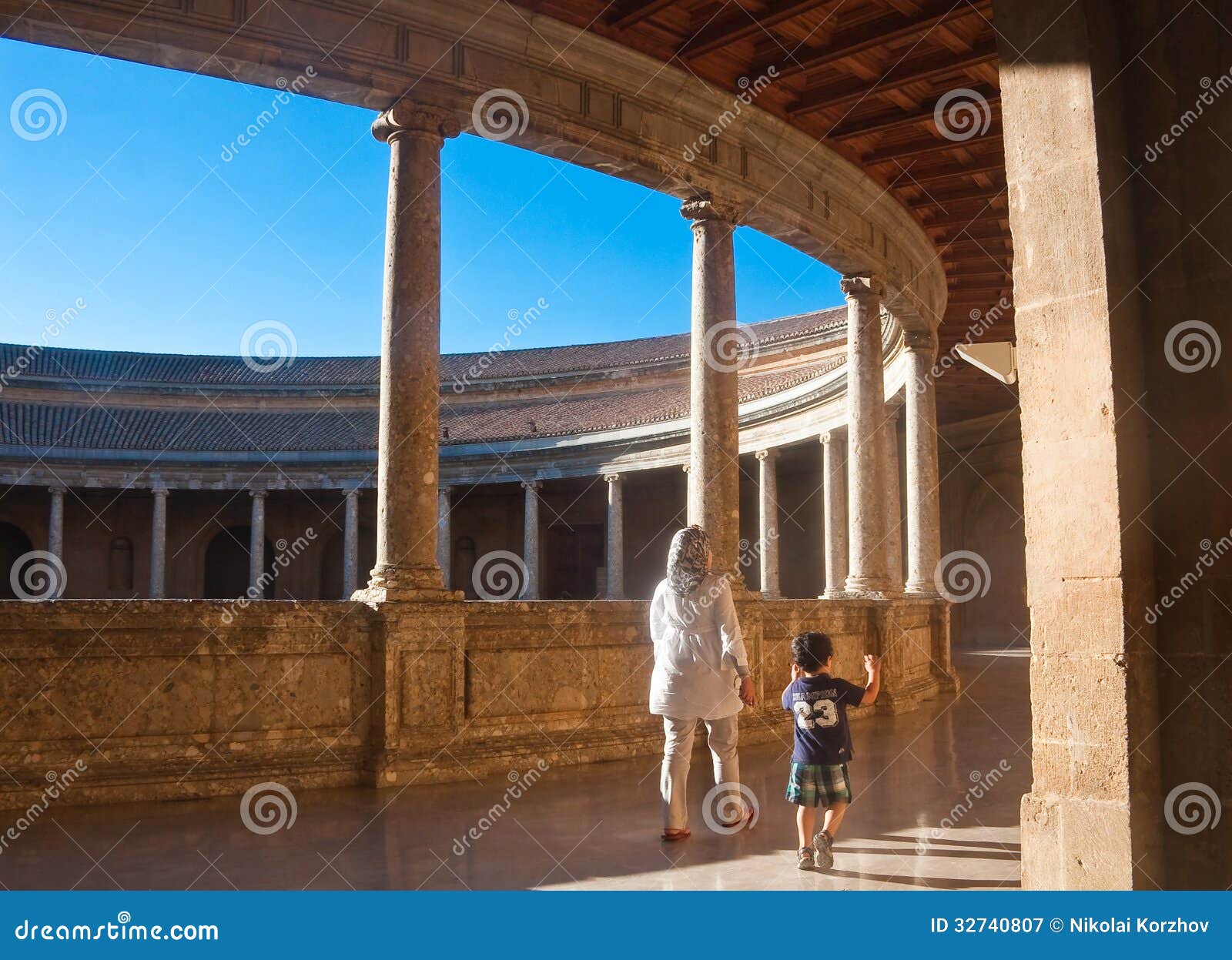 Inside the Palace at the Alhambra. Granada, Spain Editorial Photography ...
