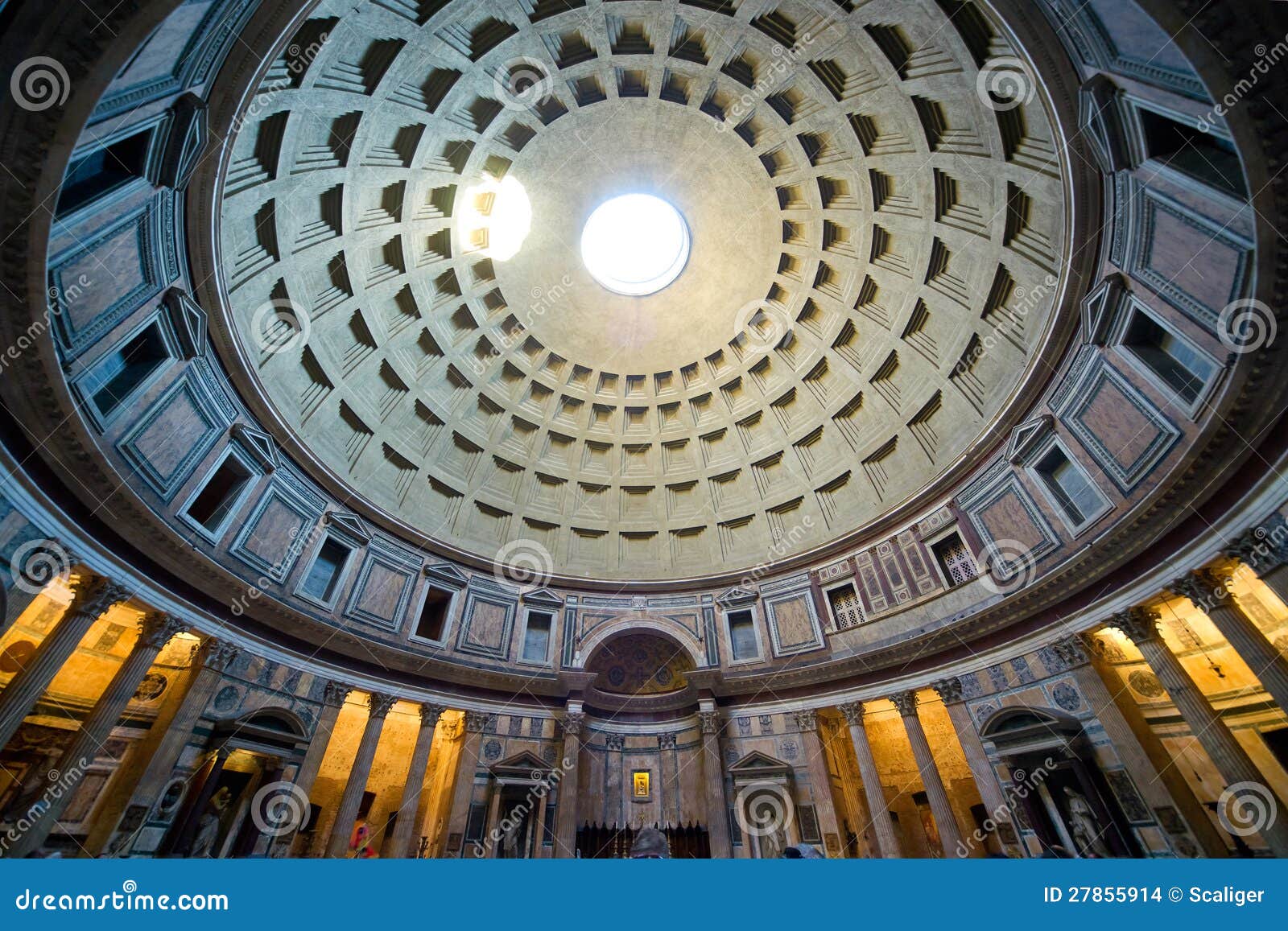 Inside the Pantheon, Rome editorial stock image. Image of capital ...