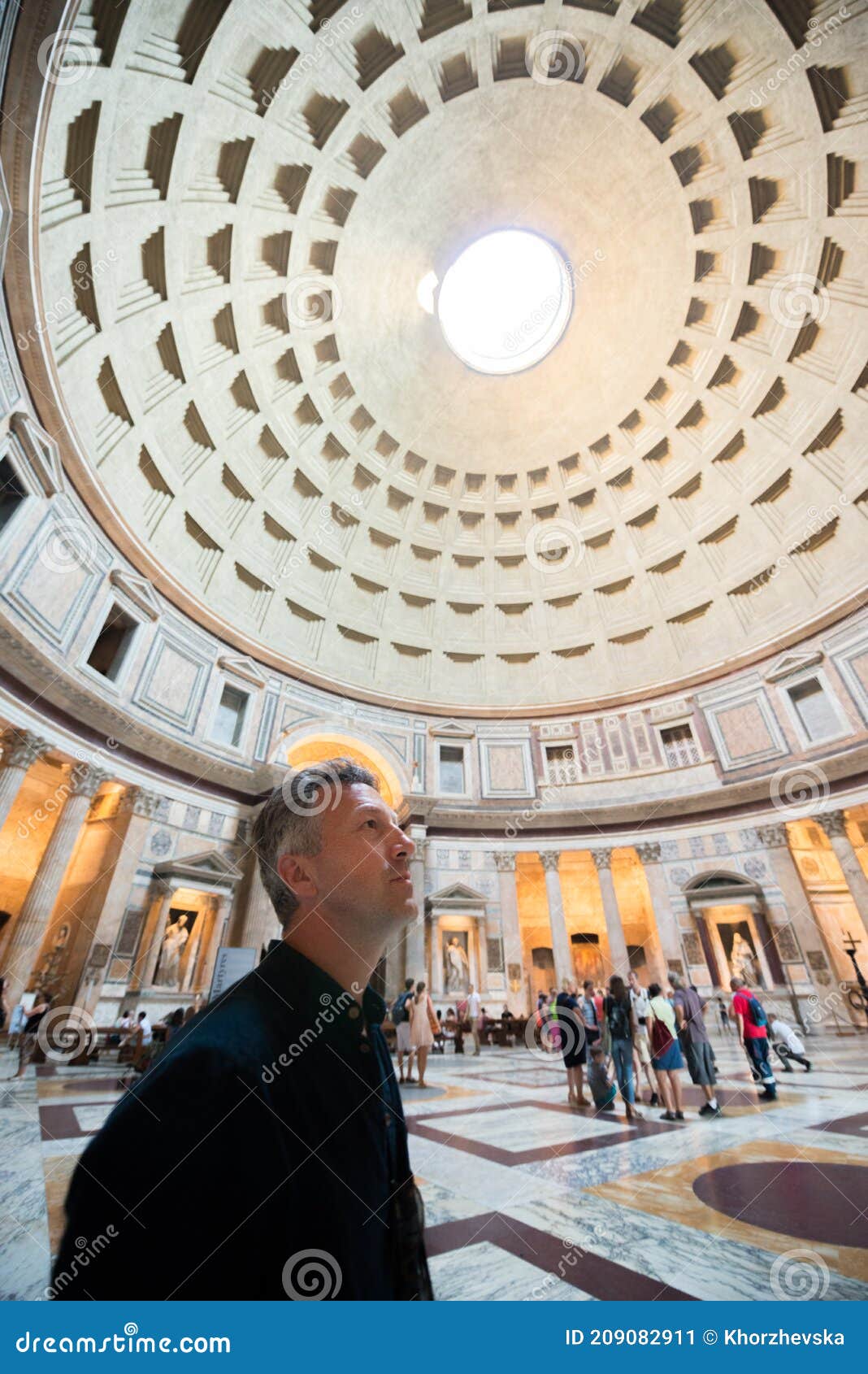 Inside the Pantheon, Rome, Italy. 10 of July 2017 Stock Image - Image ...