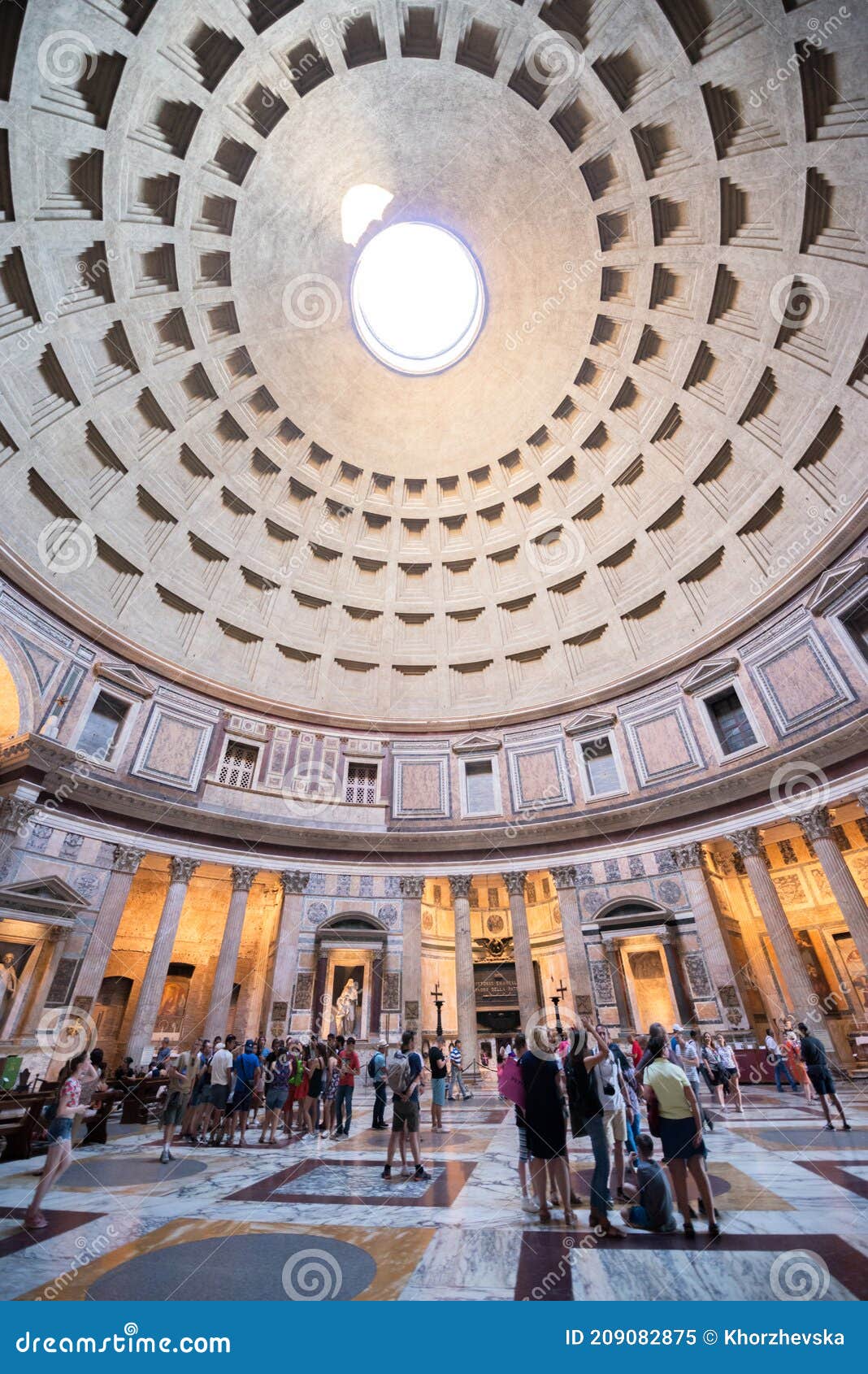 Inside the Pantheon, Rome, Italy. Majestic Pantheon. 10 of July 2017 ...