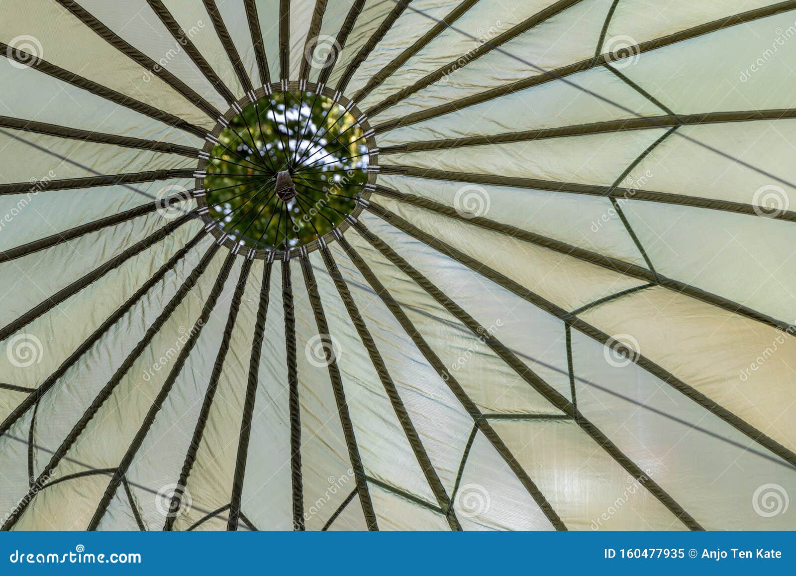 Inside parachute look stock image. Image of stripes - 160477935