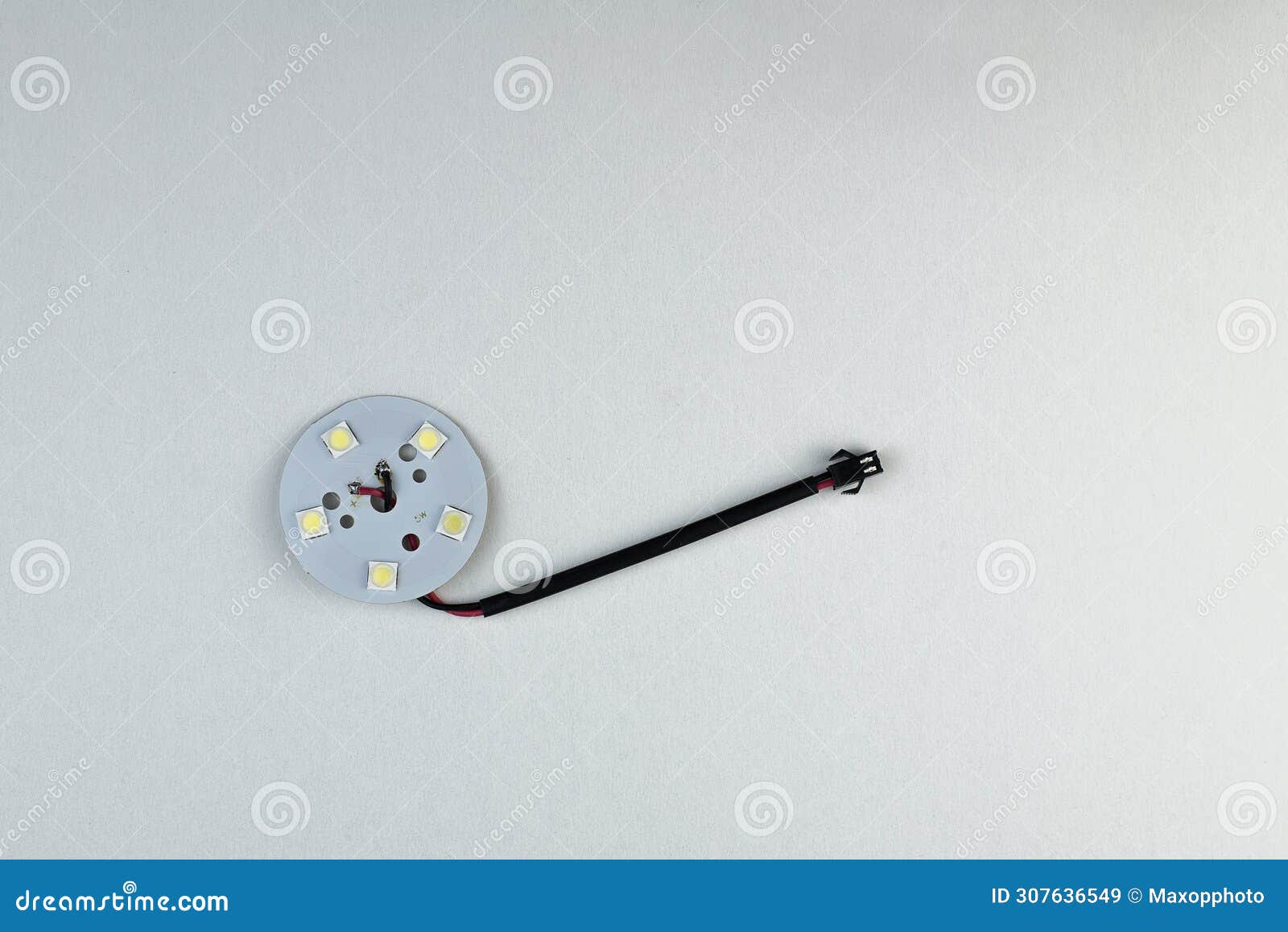 Inside Part of a Led Bulb on a White Stock Image - Image of bulb ...