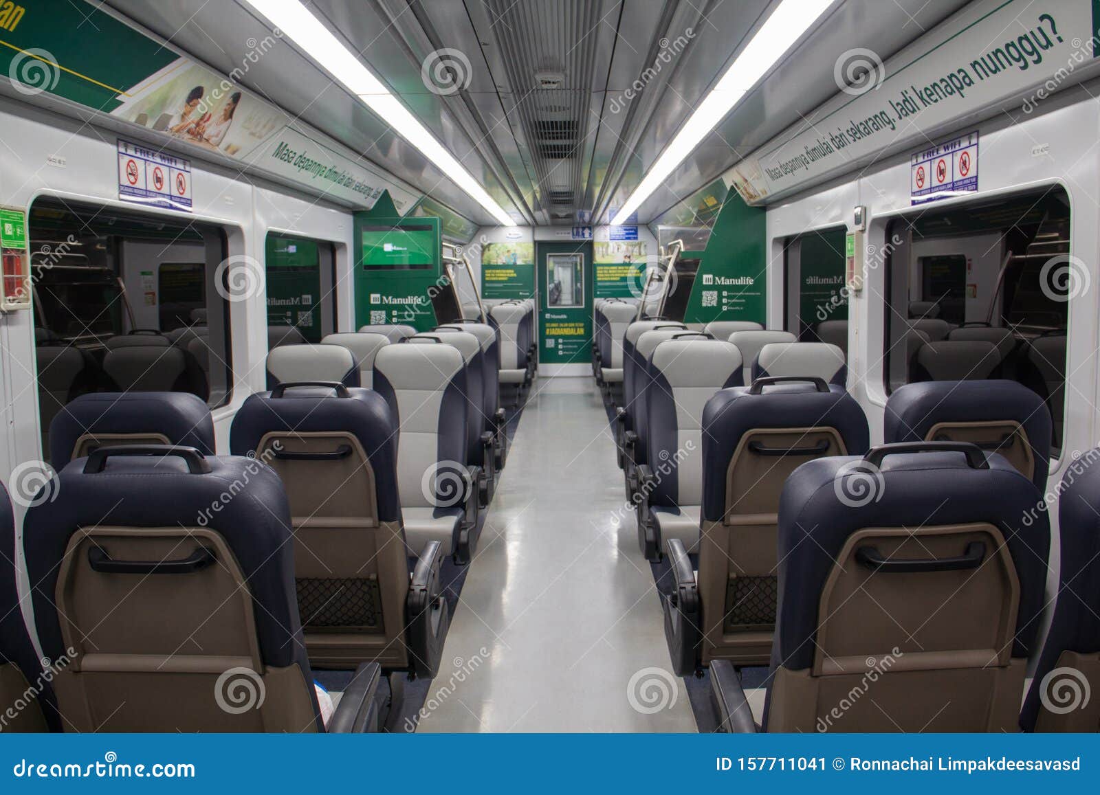Inside the Passenger Compartment of the Train Editorial Photo - Image ...