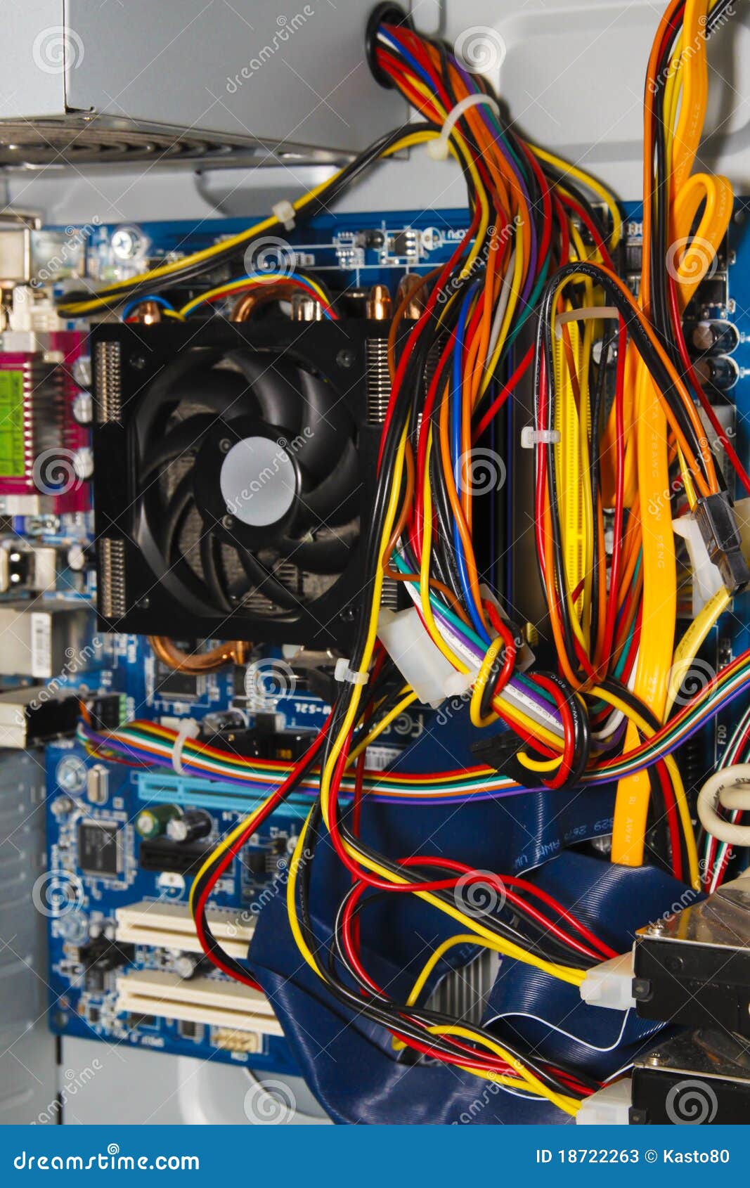 Inside of the PC stock image. Image of modern, fingers - 18722263
