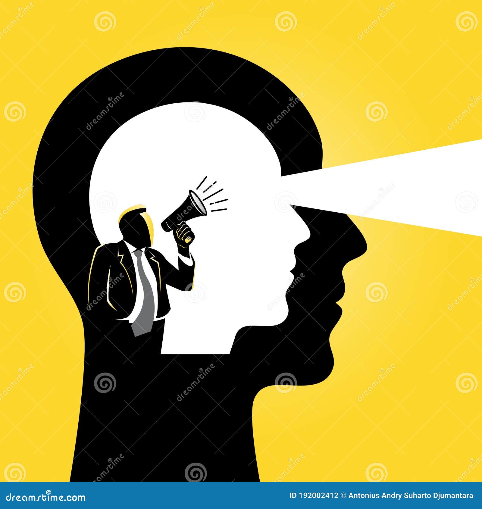 Inside people mind stock vector. Illustration of consciousness - 192002412