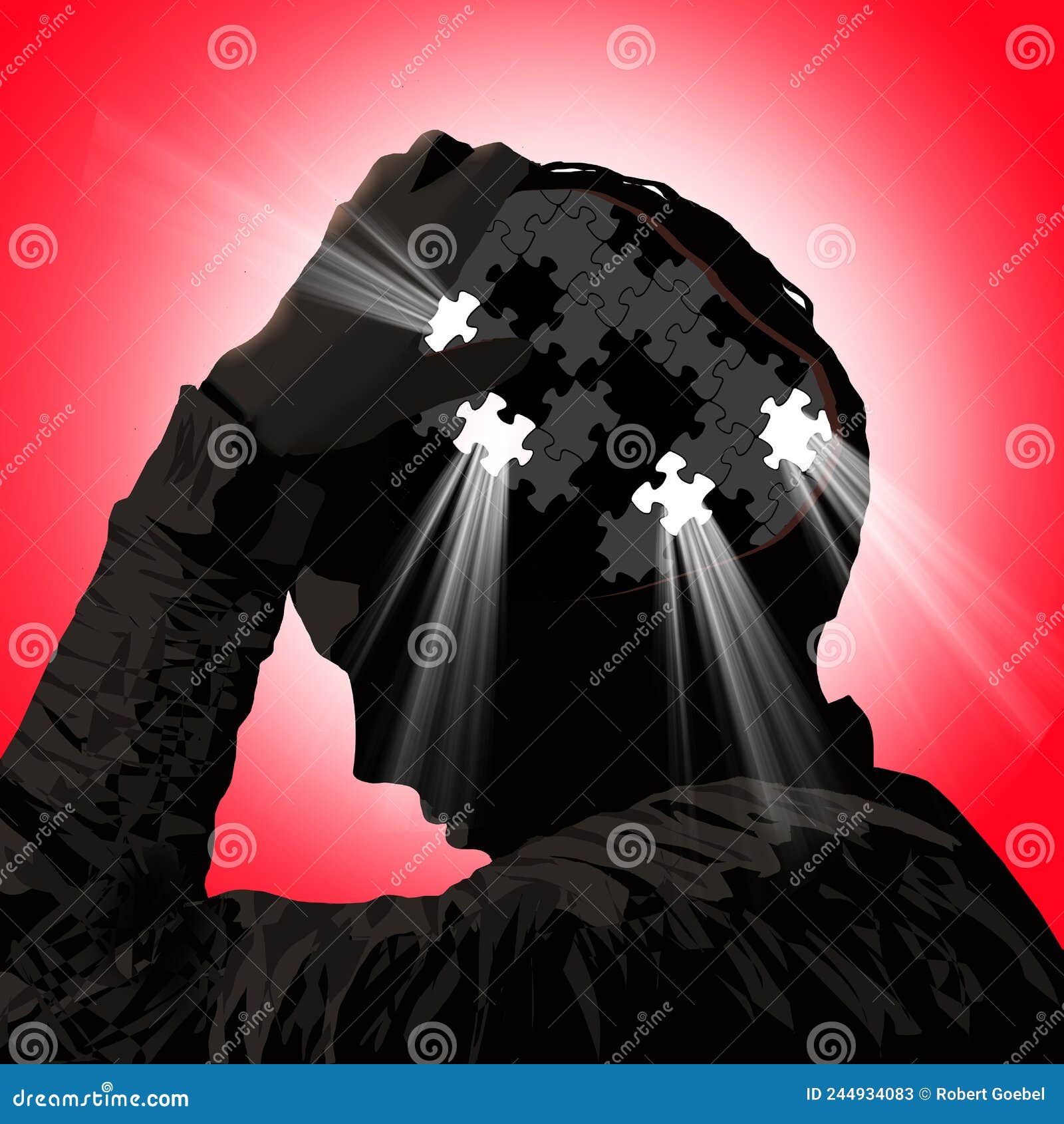 D Man Puzzle Pieces Stock Illustrations – 2 D Man Puzzle Pieces Stock ...