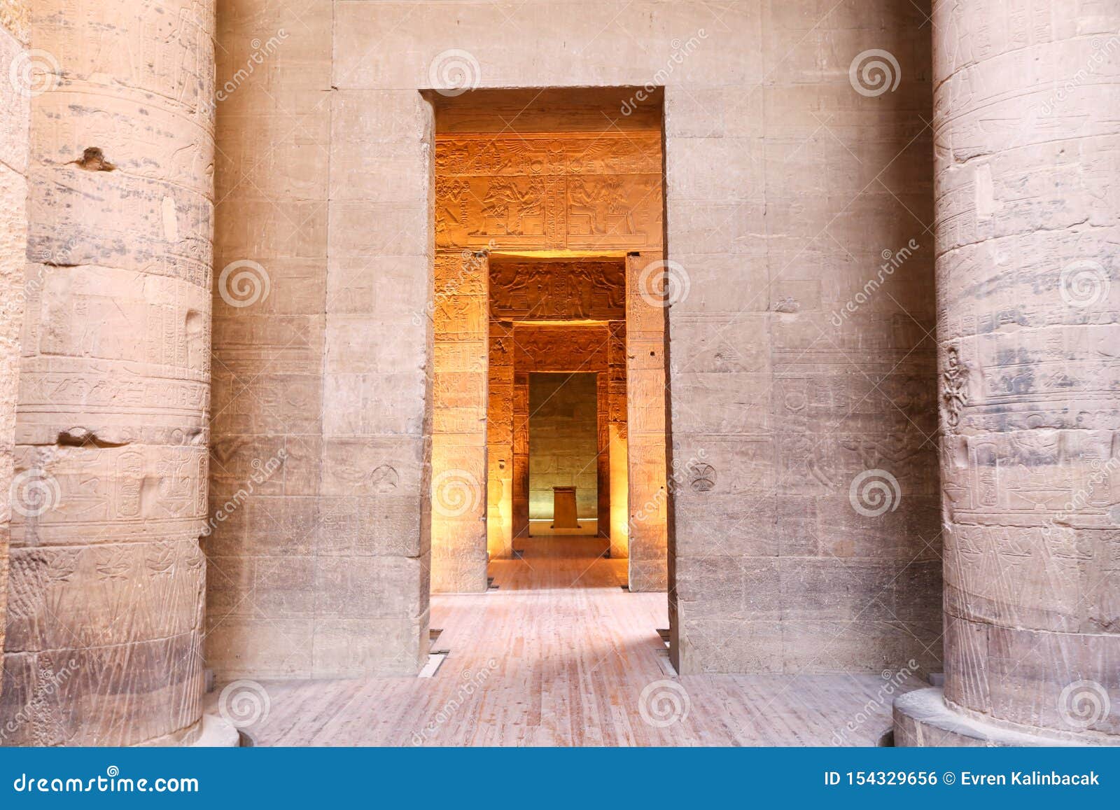 Inside of Philae Temple in Aswan, Egypt Stock Photo - Image of africa ...