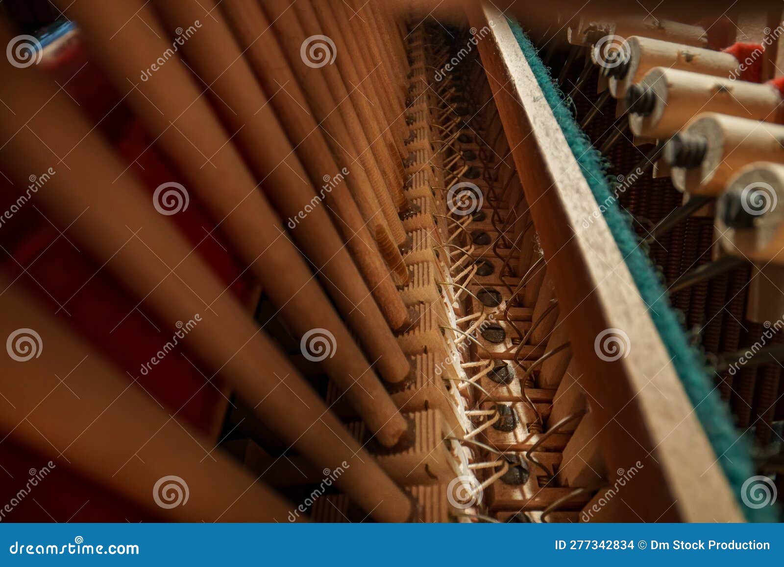 Inside the piano. stock photo. Image of manufacturing - 277342834