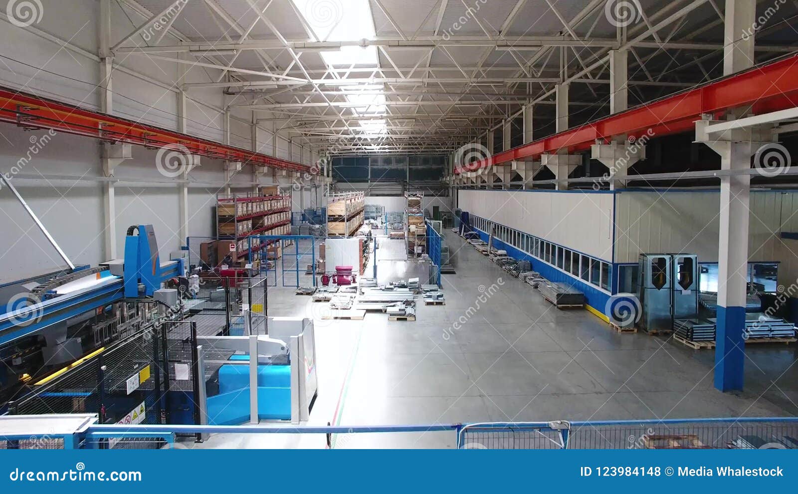 Inside the Plant for the Production of Steel Materials. Scene Stock ...