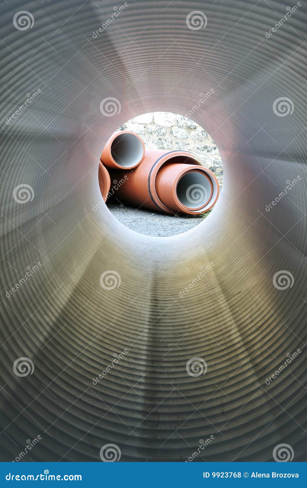 Plumbing Tube In A Metal Sheath Stock Photo | CartoonDealer.com #14476554