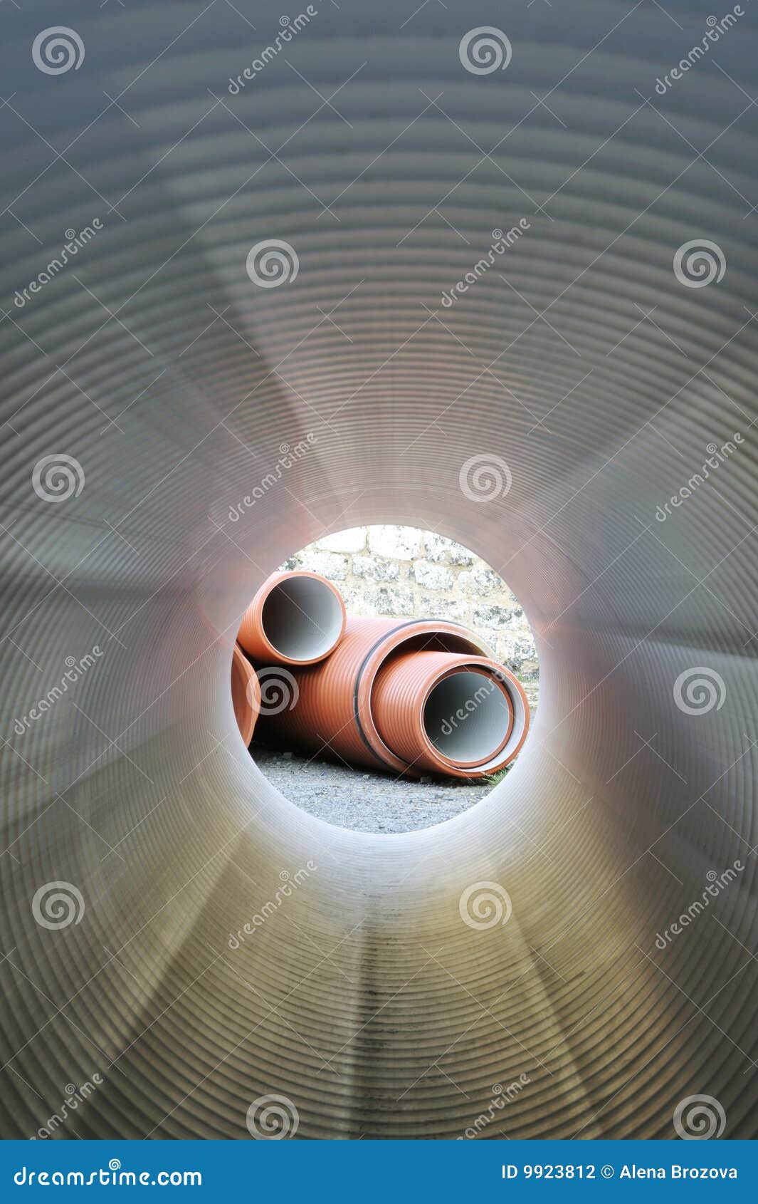 Inside of plumbing tube stock photo. Image of construction - 9923812