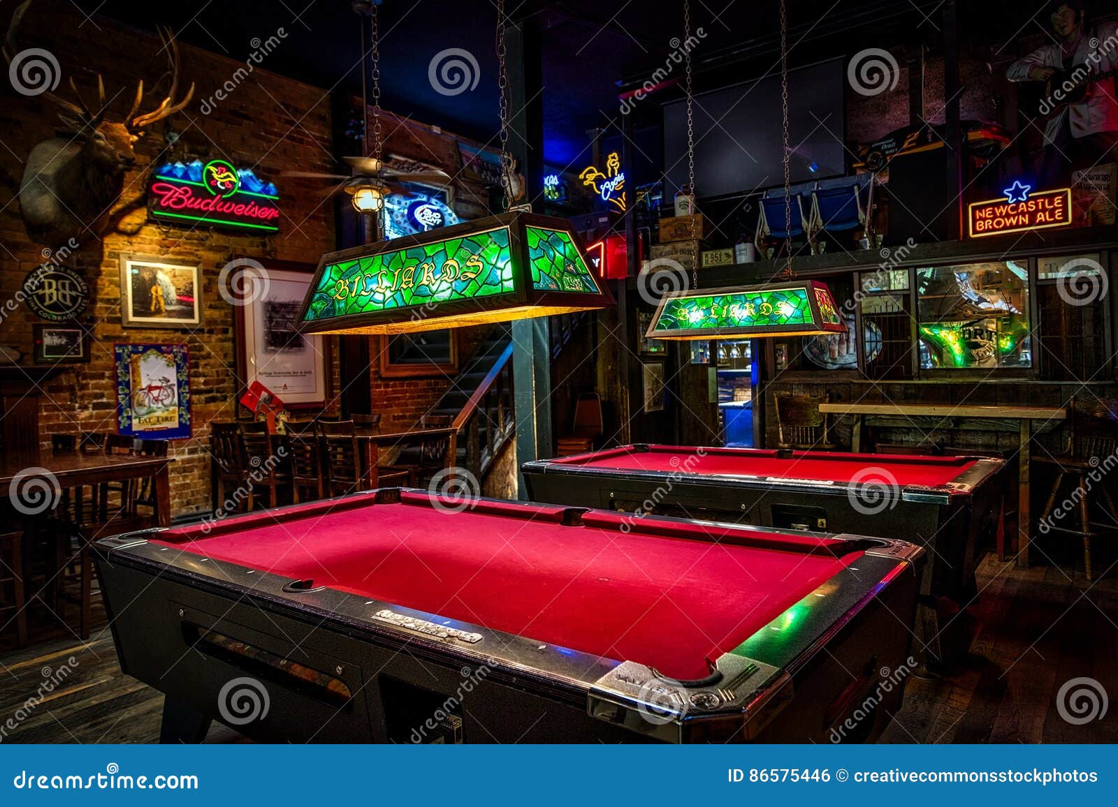 Inside Pool Hall Picture. Image: 86575446