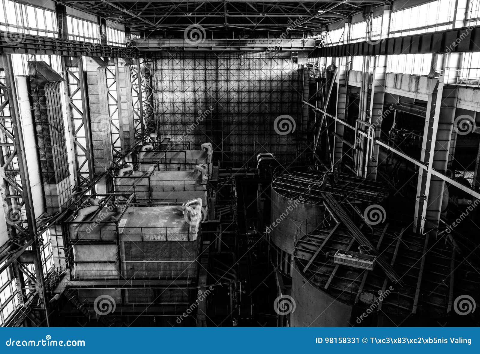 Inside of the power plant stock image. Image of interior - 98158331