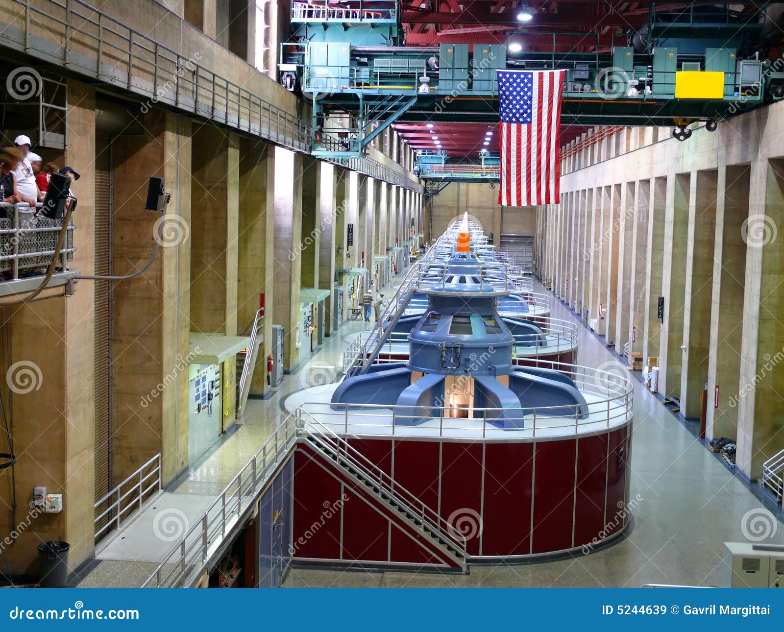 Inside a power station stock image. Image of hydro, concrete - 5244639