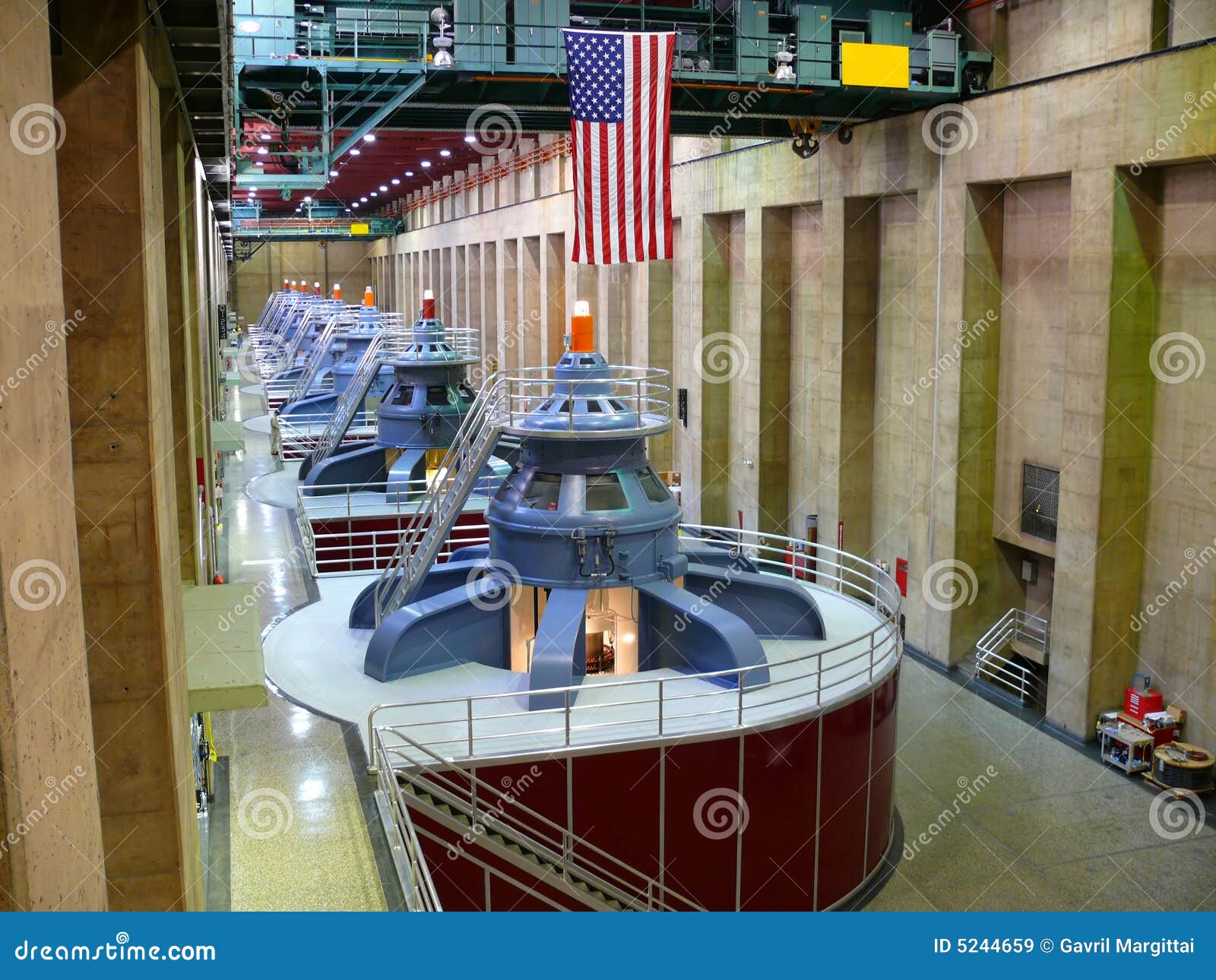 Inside a power station stock image. Image of energy, concrete - 5244659
