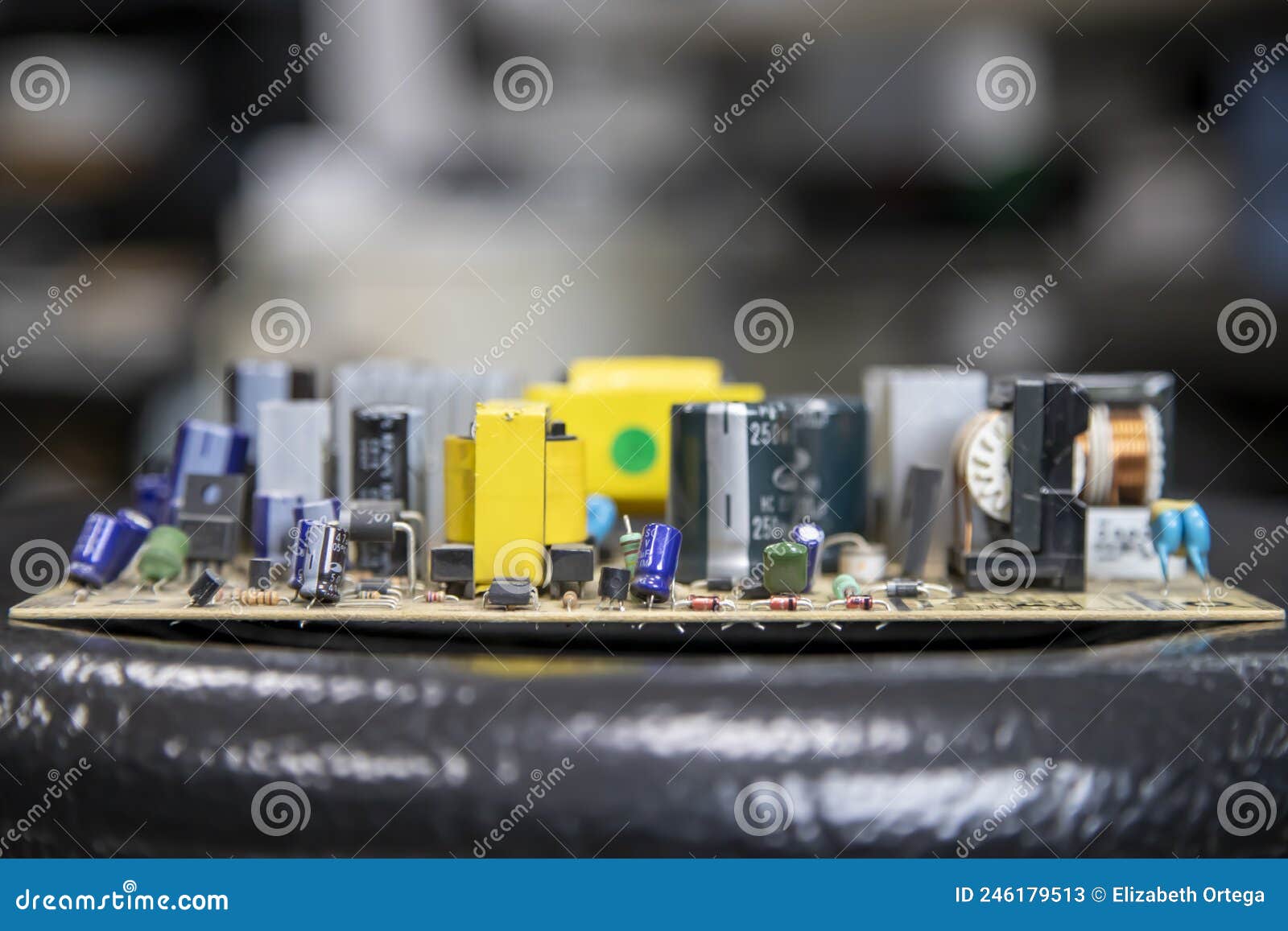 Inside of a Power Supply with All Its Components Stock Image - Image of ...