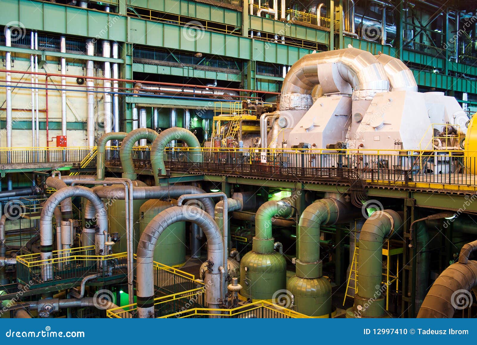 Inside powerplant stock photo. Image of engineering, pipes - 12997410