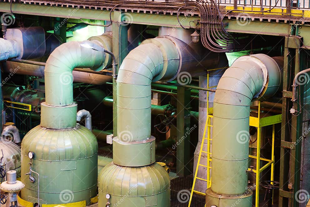 Inside powerplant stock image. Image of electric, boiler - 12997431
