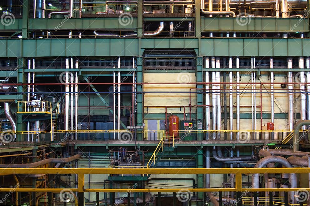 Inside powerplant stock image. Image of global, fuel - 12997441