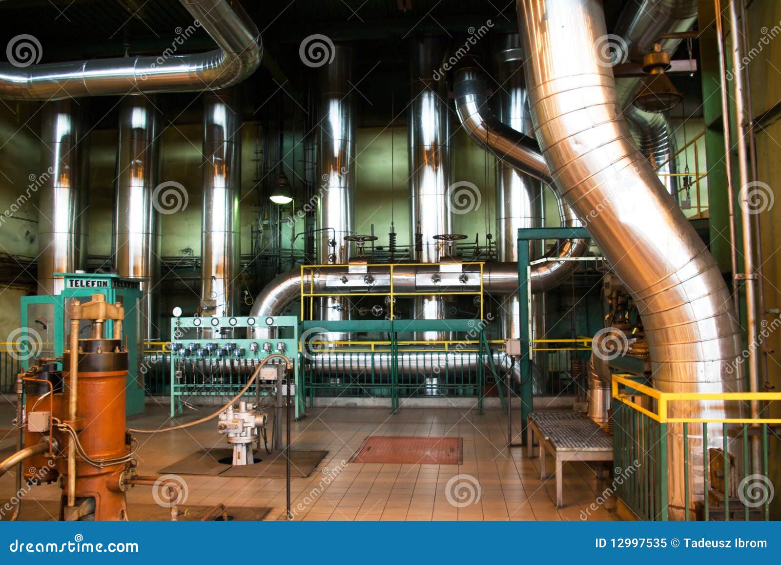Inside powerplant stock image. Image of generator, engineering - 12997535