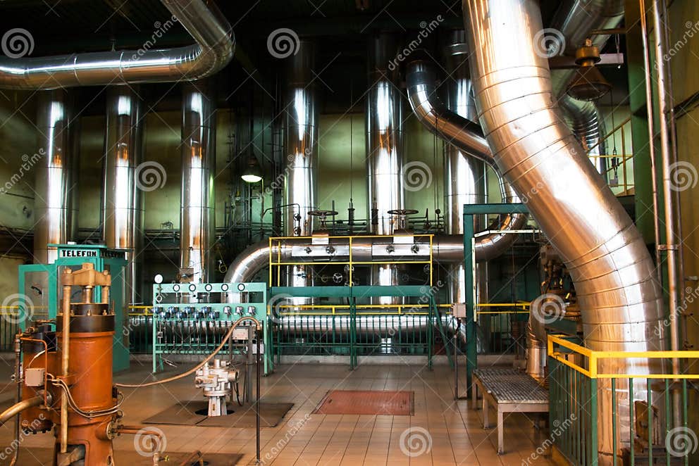 Inside powerplant stock image. Image of generator, engineering - 12997535