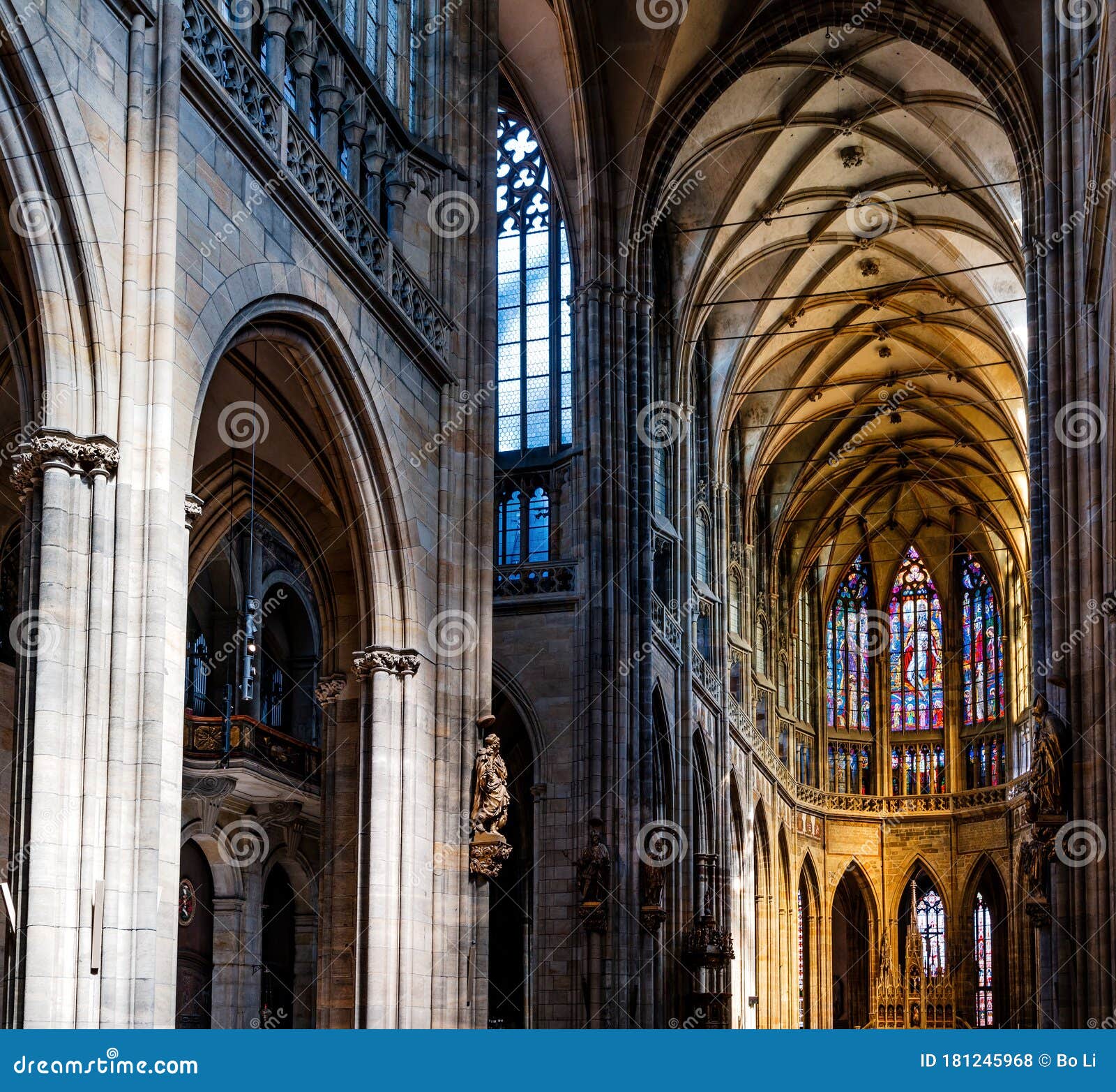 Inside of the Prague Castle Stock Photo - Image of glass, window: 181245968