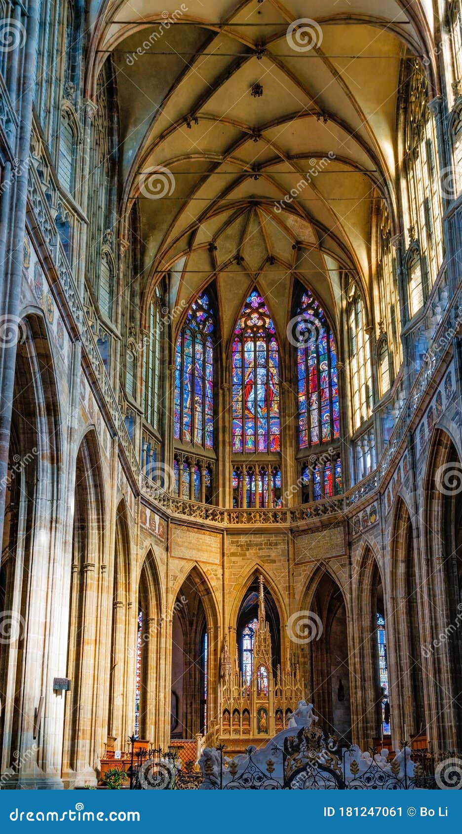 Inside of the Prague Castle Stock Image - Image of graphics, religion ...