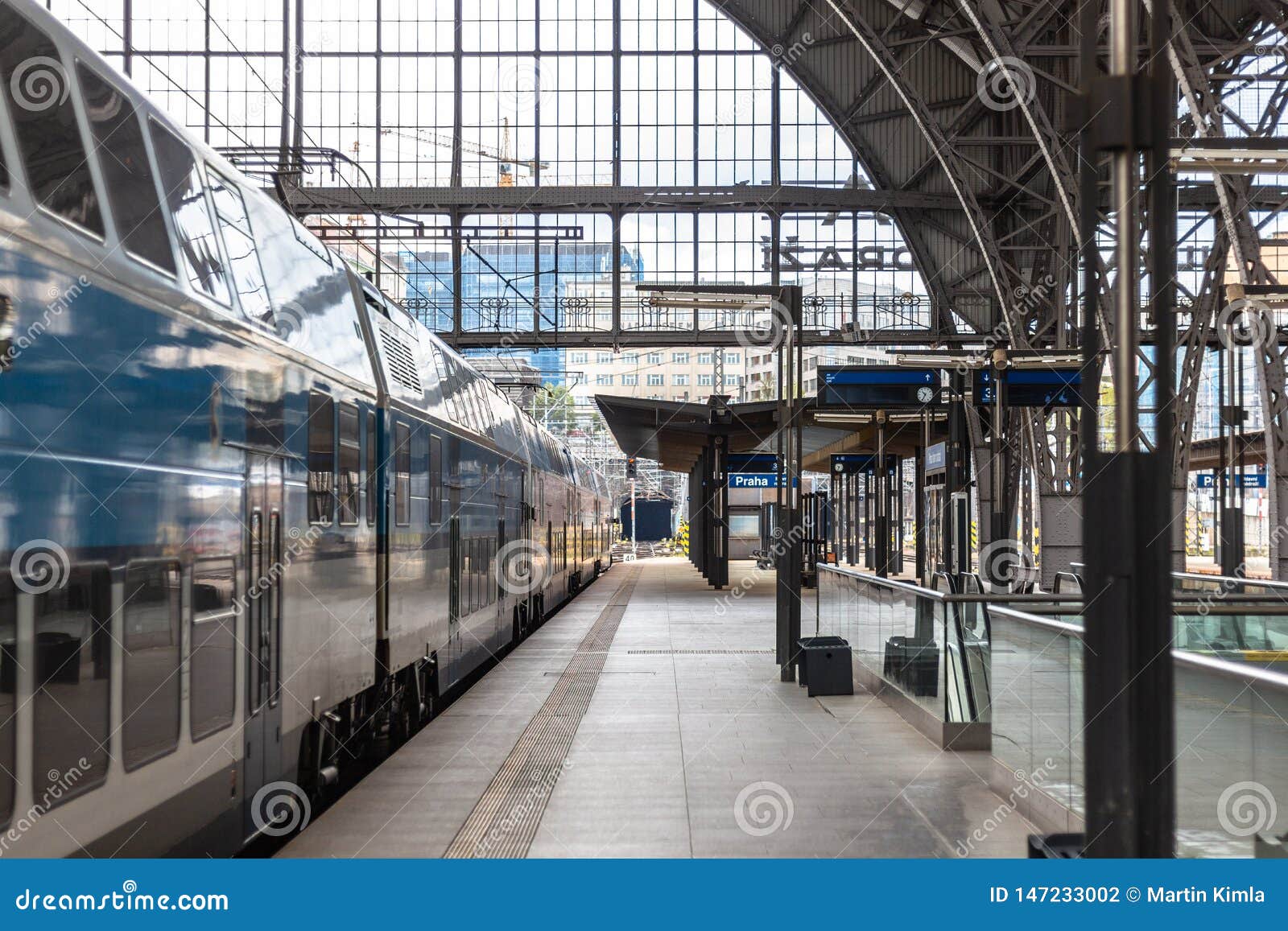 Inside of a Prague Main Train Station Editorial Photography - Image of ...