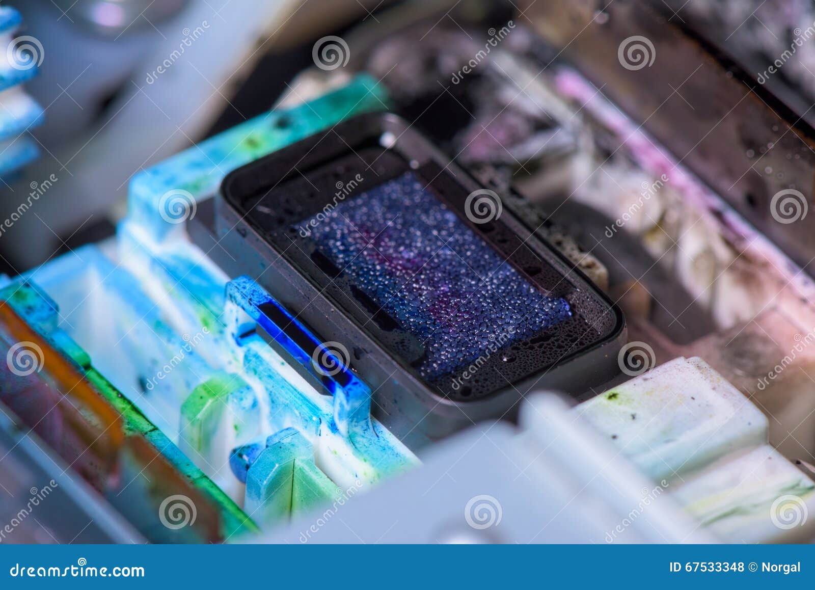 Inside printer stock photo. Image of computer, dirty - 67533348