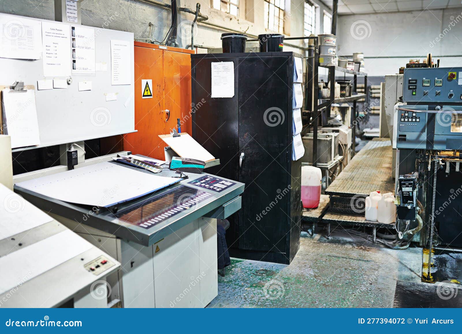 Inside the Printing Plant. the Inside of a Packaging and Distribution ...