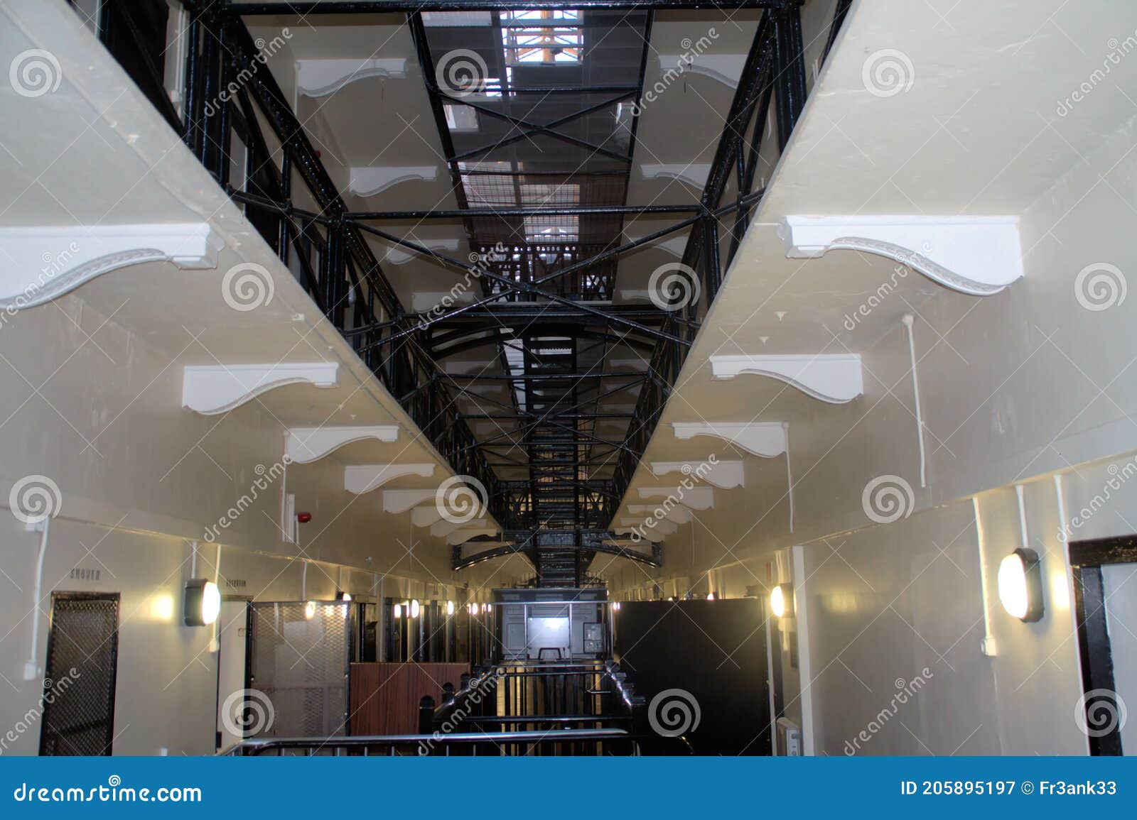 Inside a Prison Building stock image. Image of inmates - 205895197