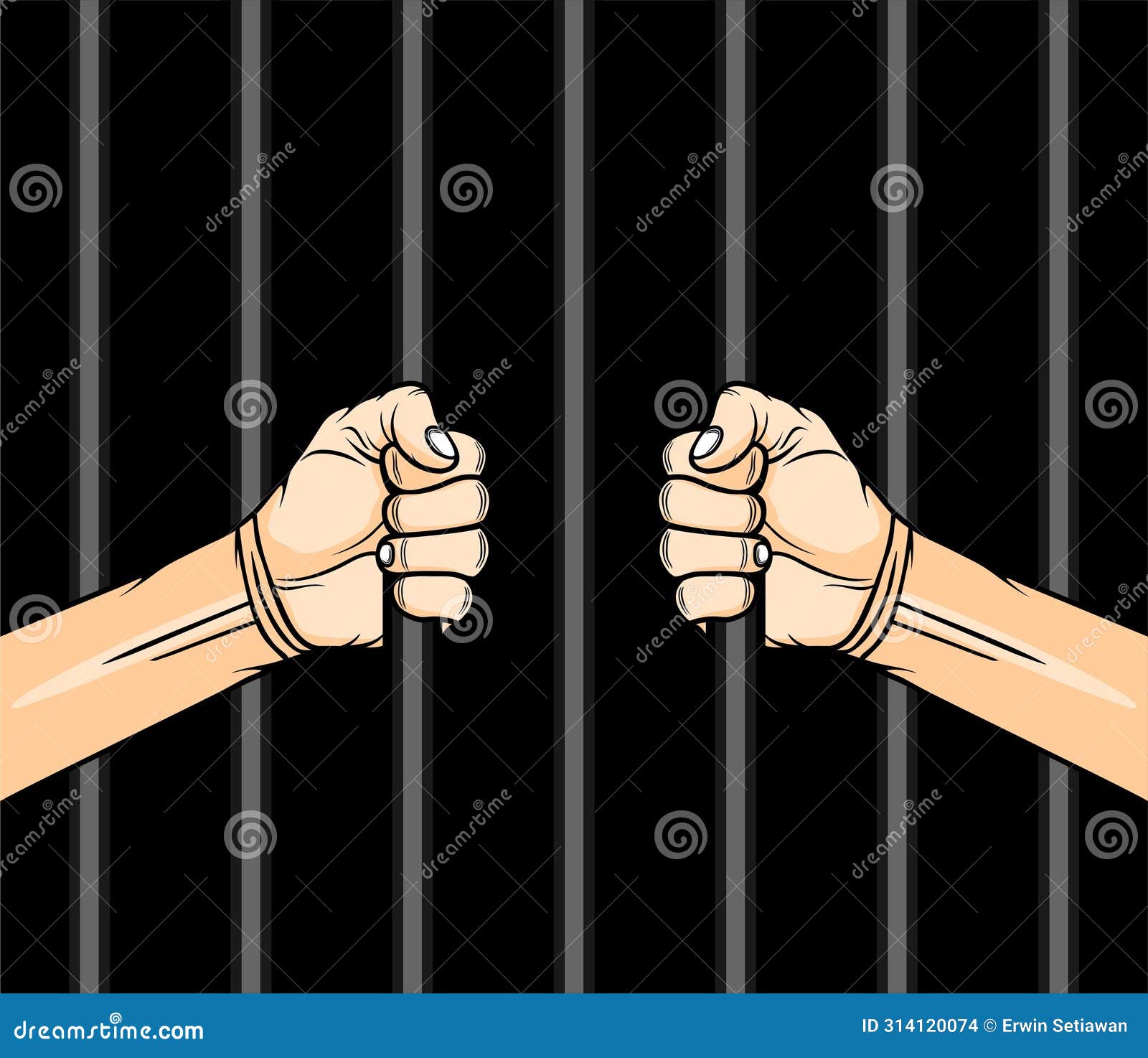 Inside Clench, Vintage Illustration Cartoon Vector | CartoonDealer.com ...